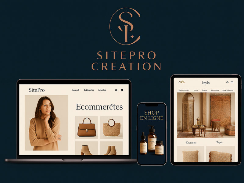 Creer un site marchand simple et pas cher | SitePro Création